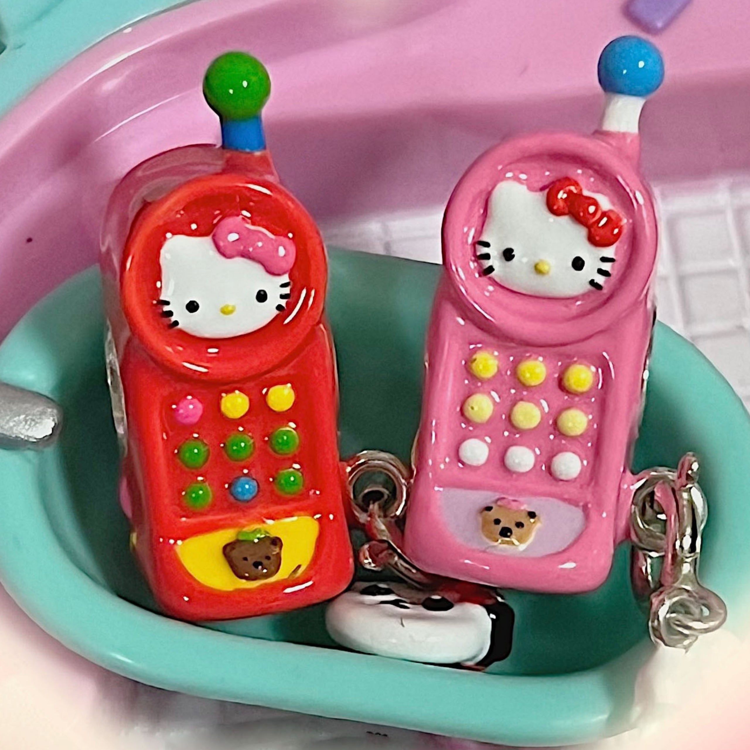 S925 Sterling Silver Limited Edition Hello Kitty Walkie Talkie Mobile ...